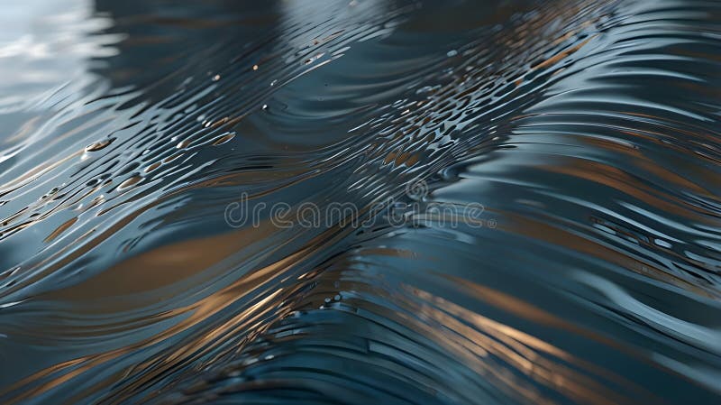 A Dynamic Ripple Effect on a Glass-like Surface with Soft Reflections Stock Illustration ...