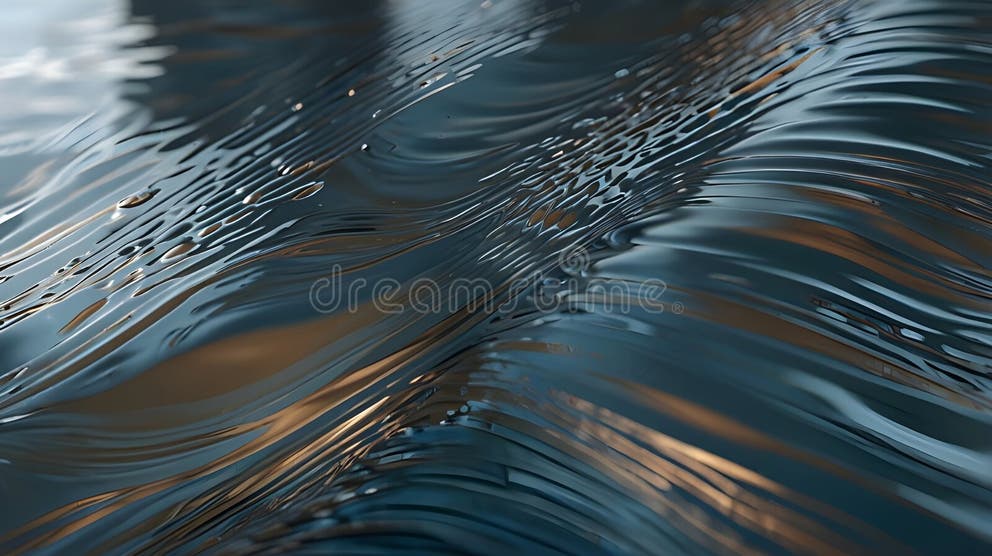 A Dynamic Ripple Effect on a Glass-like Surface with Soft Reflections Stock Illustration ...