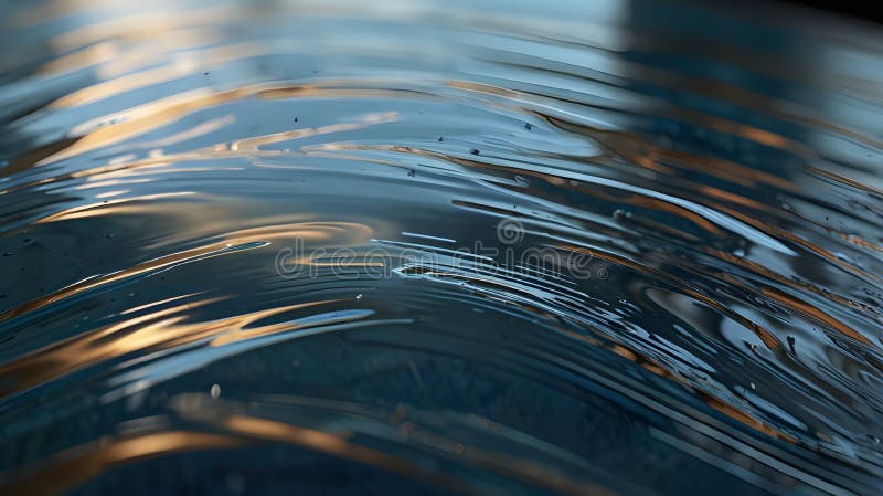 A Dynamic Ripple Effect on a Glass-like Surface with Soft Reflections Stock Illustration ...