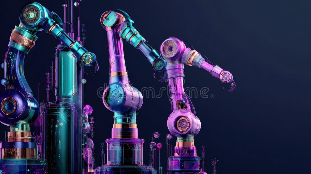 Robotic Arms Showcase Advanced Technology and Design in a Futuristic ...