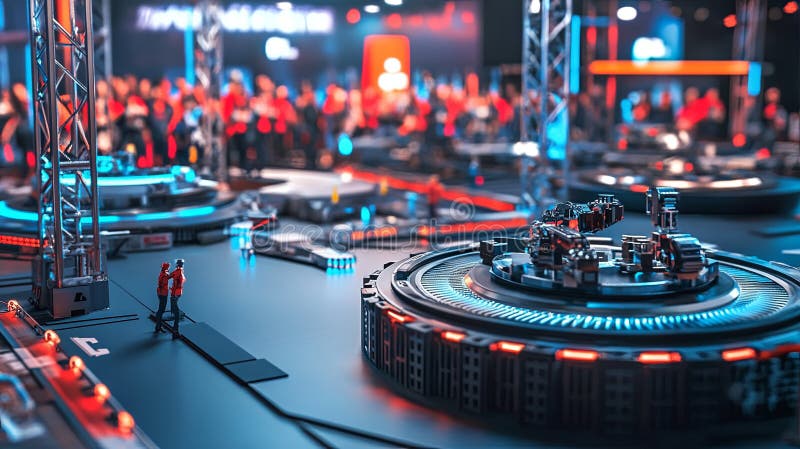 A Dynamic Robotics Competition Arena with Whirring Gears and Cheering ...