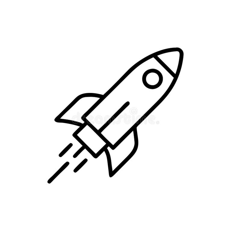 Dynamic Rocket for Space Exploration Stock Vector - Illustration of fantasyworld, creativity ...