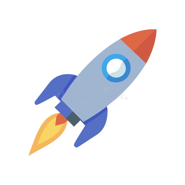 Dynamic Rocket for Space Exploration Stock Vector - Illustration of fantasyworld, creativity ...