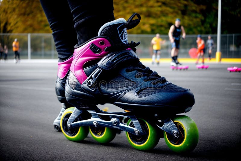 Dynamic Rollerblades a Close Up Snapshot of Realistic Motion.AI ...