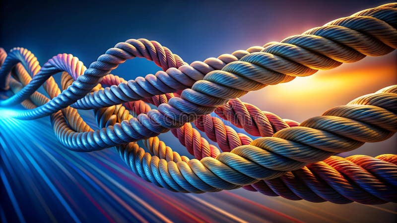 Dynamic Ropes: a Symphony of Motion AI Generated Stock Illustration ...