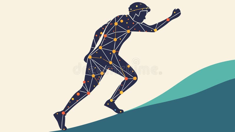 Dynamic Runner, Motion and Athletic Energy, Vector Design Generative AI ...