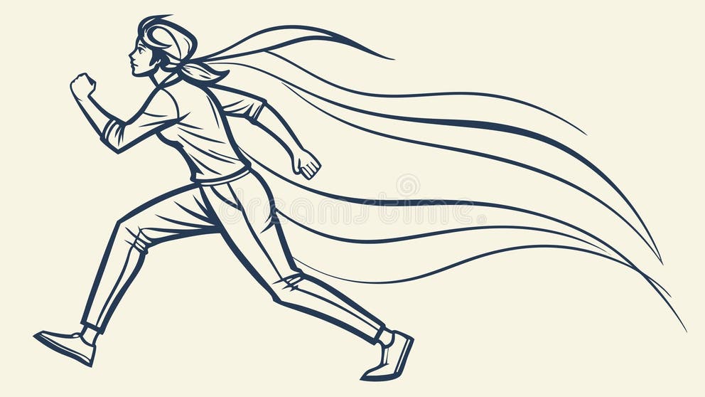 Runner Outline Stock Illustrations – 7,266 Runner Outline Stock ...