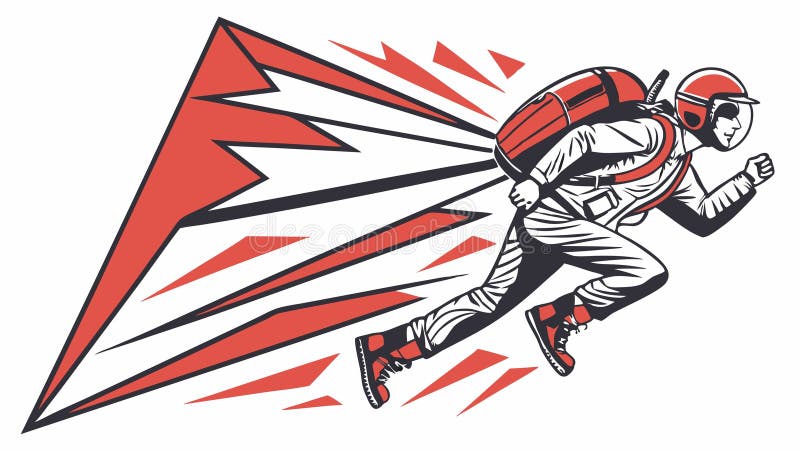 Dynamic Runner, Speed, Determination, Abstract Shapes, Vector Design ...