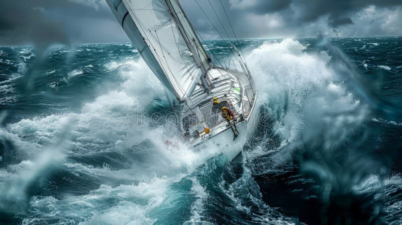 Dynamic Sailing Action in Turbulent Weather Captured from an Exciting ...