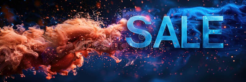 Dynamic "SALE" Text with Explosive Colorful Backdrop, Ideal for Vibrant ...