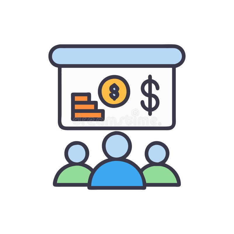 Dynamic Sales Pitch Icon for Effective Communication Stock Photo ...