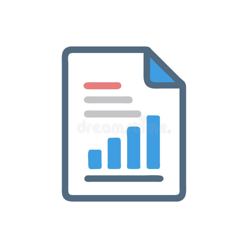 Dynamic Sales Report Icon for Insights Stock Image - Illustration of ...