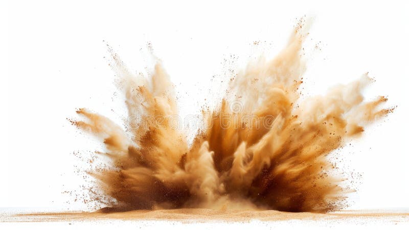 Dynamic Sand Explosion, Generative AI Stock Photo - Image of dust ...