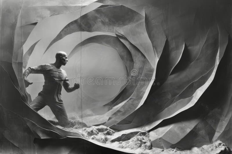 Embracing Chaos stock illustration. Illustration of struggle - 310364429