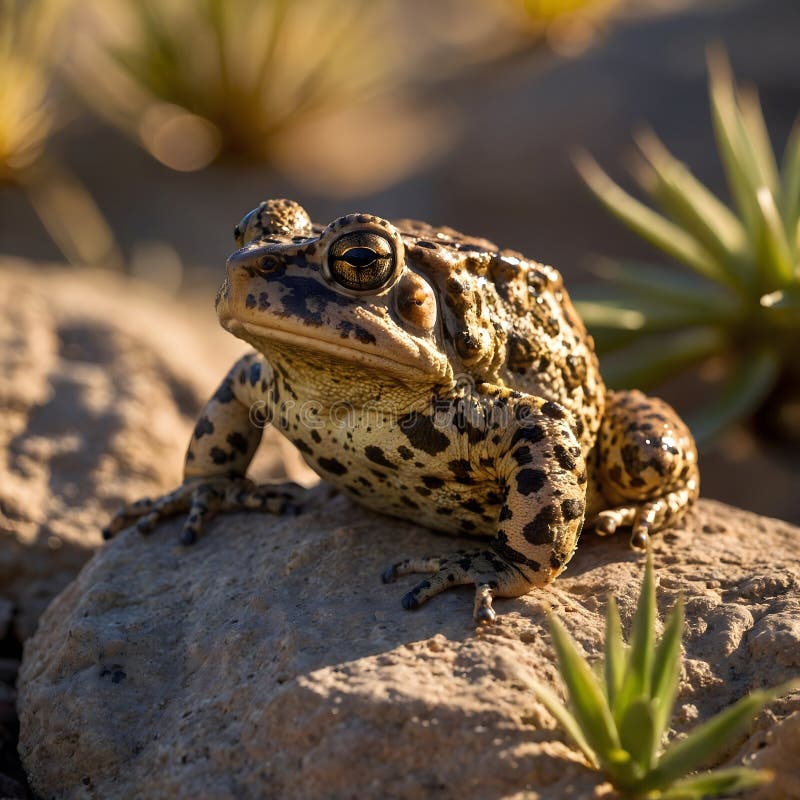 Surinam Toad Leaping Across Wet Soil in a Rain-Drenched Jungle Stock ...