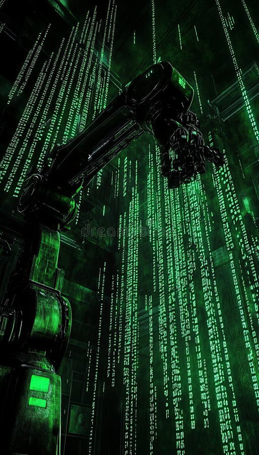 Dynamic Scene of a High Tech Robotic Arm in an Industrial Setting with ...