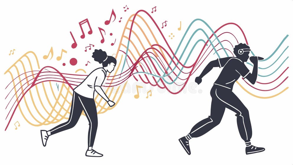 Dynamic Scene of People Dancing and Singing during a Lively Performance ...