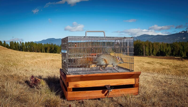 Dynamic Scene at Twilight a Strategic Display of Various Rodent Traps ...