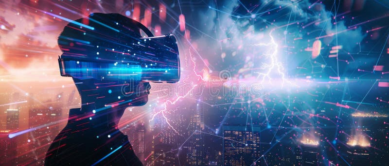 A Dynamic Scene Where Virtual Reality Interfaces Merge with IoT Networks Lightning Strikes in ...