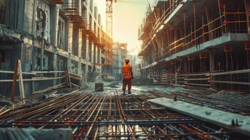 Dynamic Scenes from Construction Sites, Showing Teamwork and ...