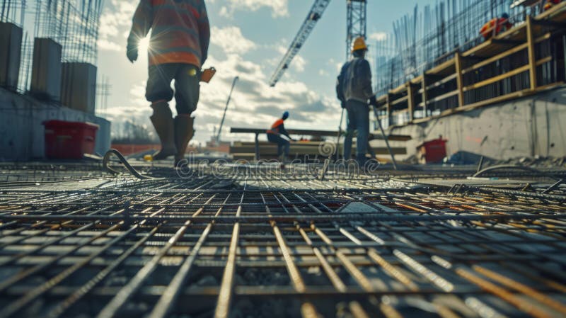 Dynamic Scenes from Construction Sites, Showing Teamwork and ...