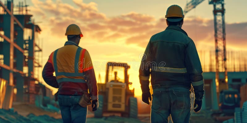 Dynamic Scenes from Construction Sites, Showing Teamwork and ...
