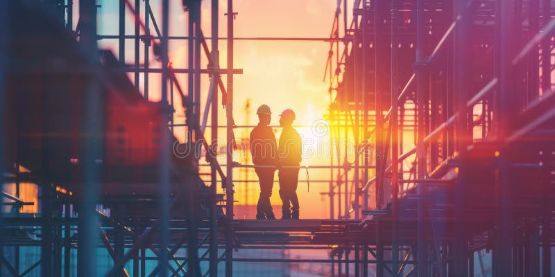 Dynamic Scenes from Construction Sites, Showing Teamwork and ...