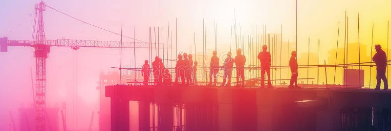 Dynamic Scenes from Construction Sites, Showing Teamwork and ...