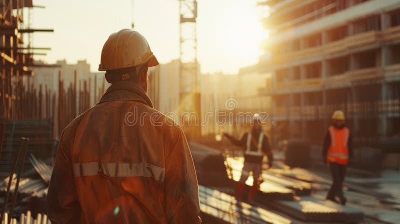 Dynamic Scenes from Construction Sites, Showing Teamwork and ...