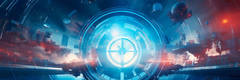 Dynamic Science Background with Abstract Geometric Shapes and Lines ...