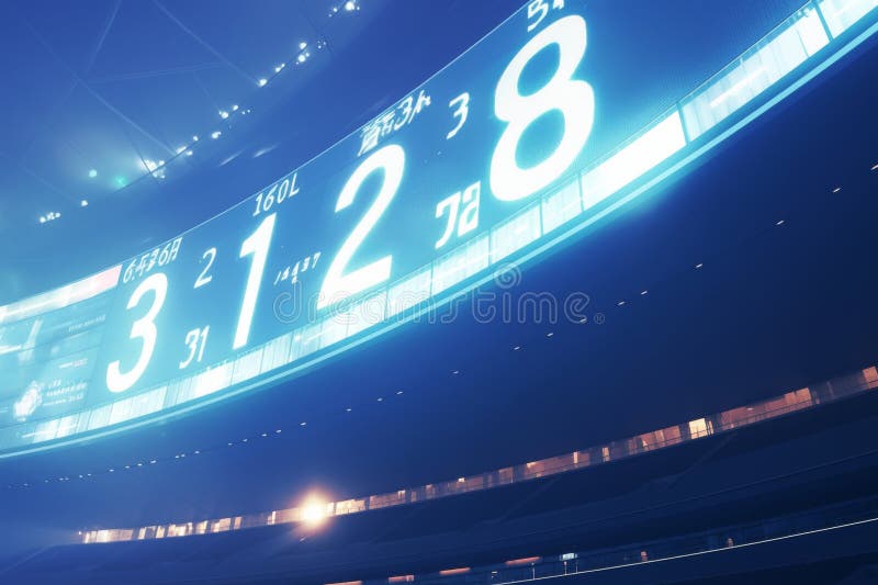 Dynamic Scoreboard Displays Thrilling Game Statistics during an Intense ...