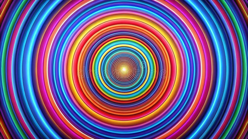 Dynamic Seamless Loop of Rotating Geometric Circles Abstract Animated ...