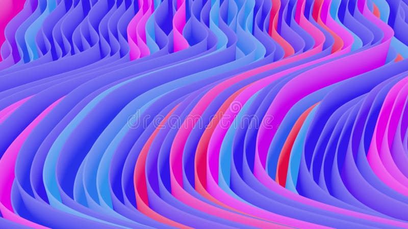 Vibrant Flowing Abstract Animation Loop - Colorful Waves in Motion ...