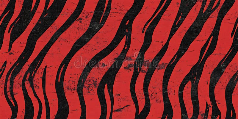 Dynamic Seamless Repeat Pattern of Bold Red and Black Striped Texture ...