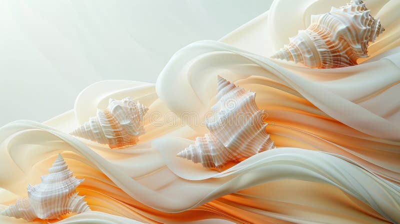 Dynamic Seashell Fragments Composition in Soft Diffused Light ...