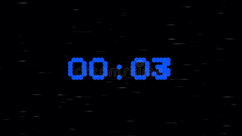 Dynamic 5 Second Countdown Animation with Bold Digits Stock Video ...