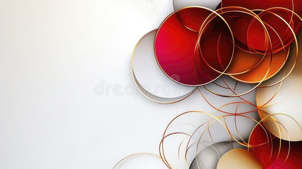 Dynamic Segmented Circles with Gradient Transitions from Red To White ...