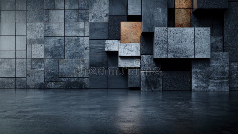 Dynamic Sequence of Stacking Squares in a Modern Industrial Space ...