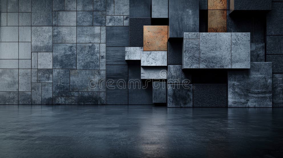 Dynamic Sequence of Stacking Squares in a Modern Industrial Space ...