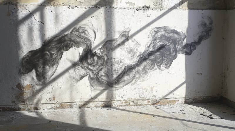 Dynamic Shadows Dancing on Wall Abandoned Room Art Installation Urban ...