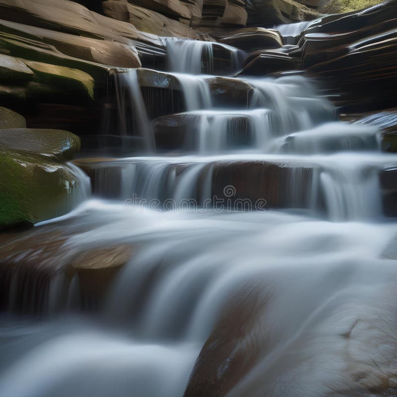Dynamic Shapes and Patterns Cascading Down in a Waterfall-like Motion ...