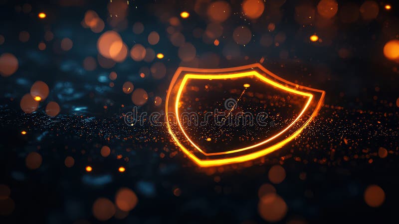 Dynamic Shield Animation Virtual Space Digital Art Abstract Background ...