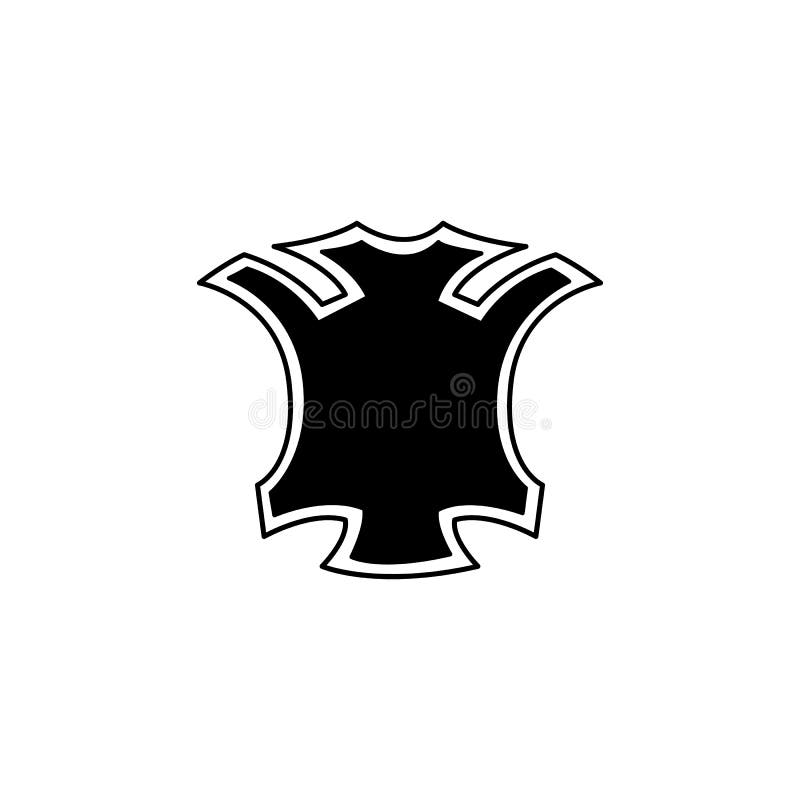 Royal Coat of Arms Template with Checkered Shield Shape Decorated with ...