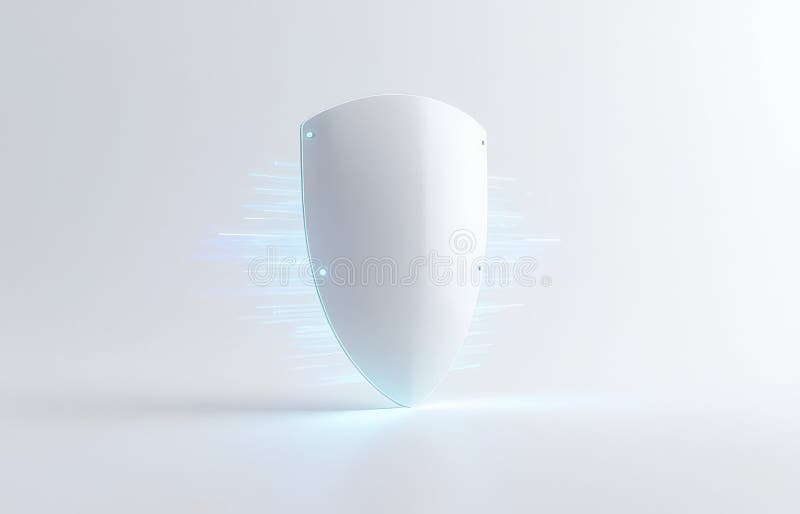 Dynamic Shield Illustration Modern Graphics Minimalist Design Stock ...