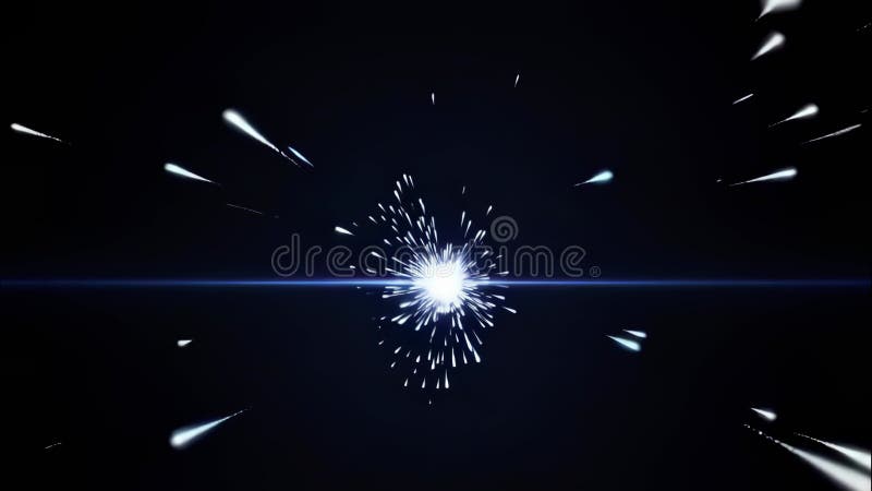 Dynamic Shock with Explosive Light Burst Stock Footage - Video of ...