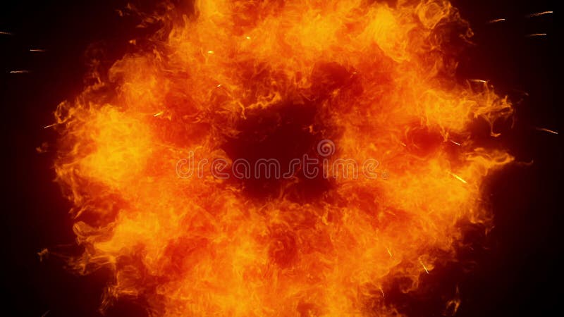 Dynamic Shockwave Explosion Fire Particle Effect Stock Video - Video of ...