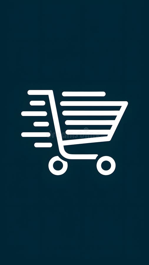 Dynamic Shopping Rush Trolley Dash Icon Design in Vector Stock ...