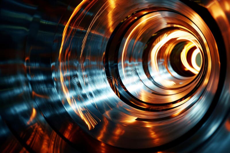 A Dynamic Shot of an Inductor in Action, Emphasizing the Flow of ...