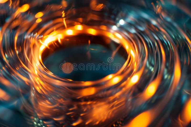 A Dynamic Shot of an Inductor in Action, Emphasizing the Flow of ...