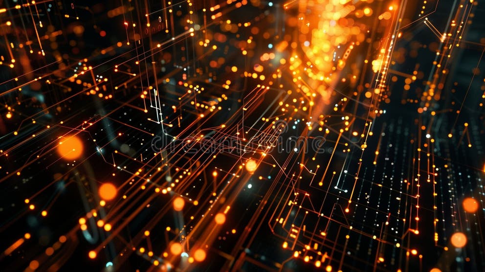 Interconnected Digital Nodes Stock Illustrations – 18,486 ...